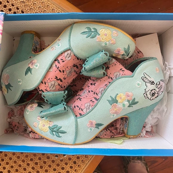 Irregular Choice | Shoes | Irregular Choice Mint Green And Pink Floral ...